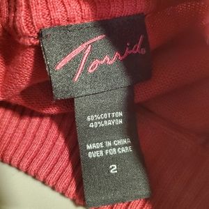 torrid | Sweaters | Torrid Red Long Keyhole Cut Out Sweater | Poshmark